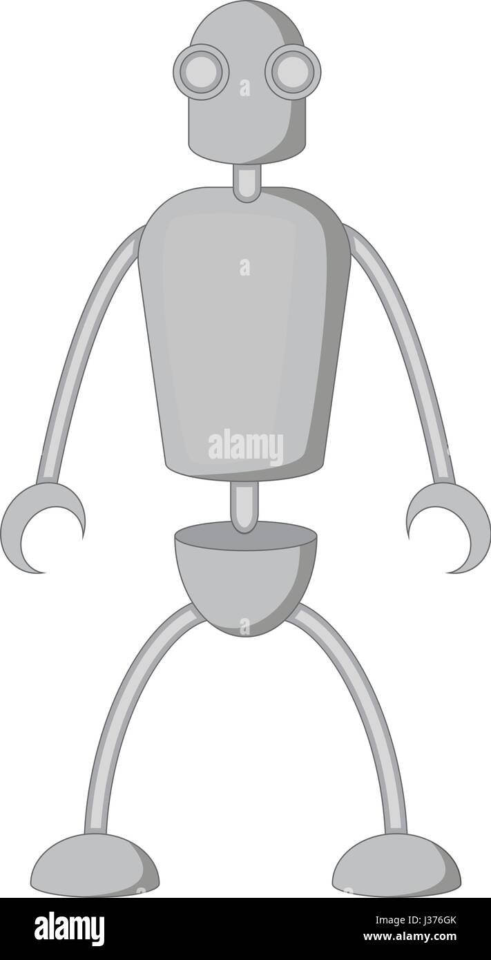 Humanoid robot icon monochrome Stock Vector Image & Art - Alamy