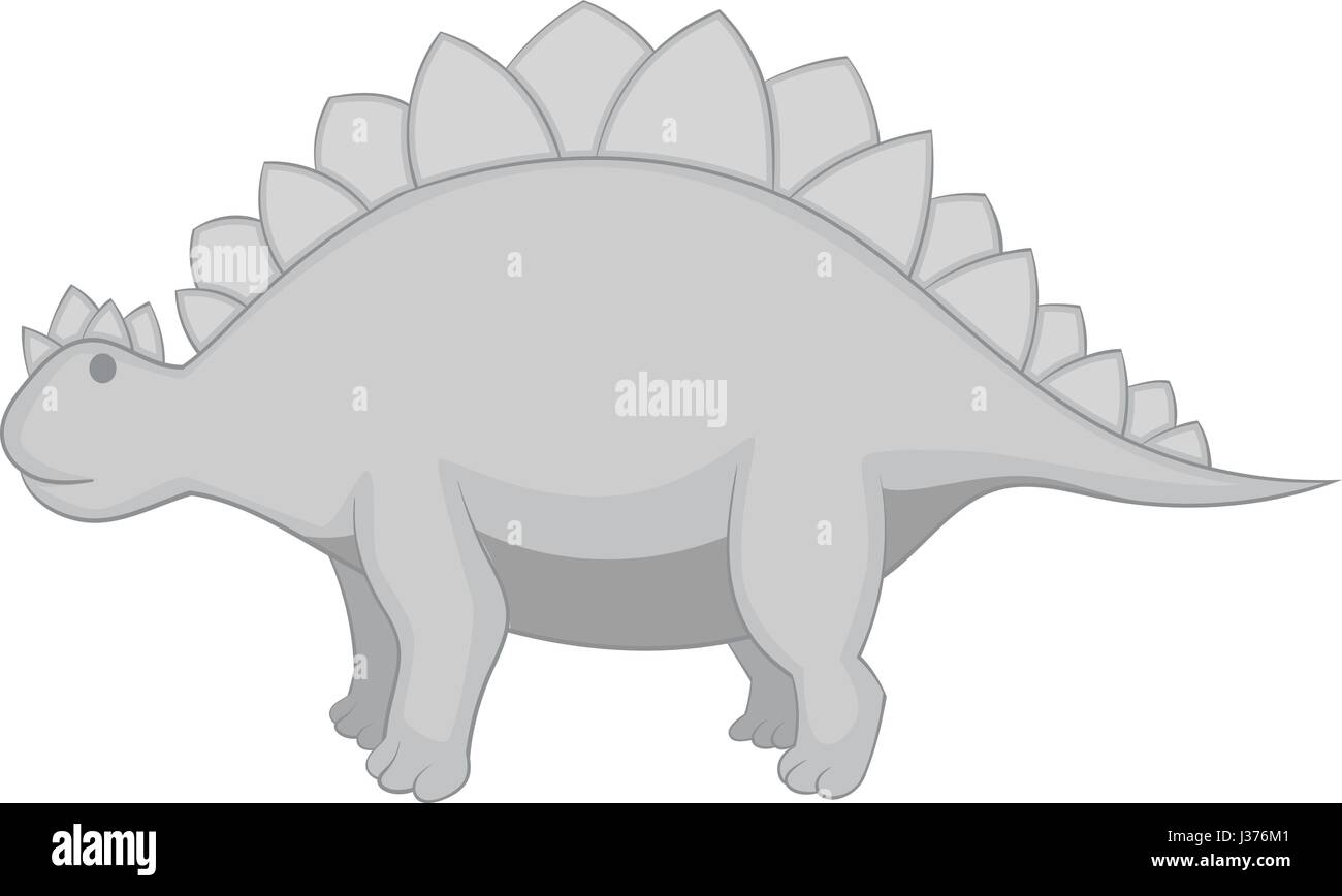 Stegosaurus icon monochrome Stock Vector Image & Art - Alamy