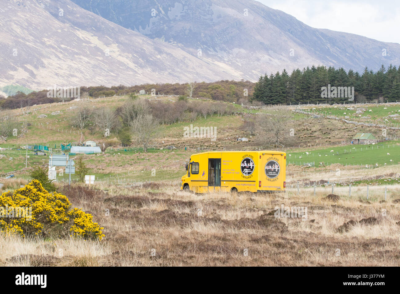 Highland libraries mobile library near Applecross, Wester Ross ...