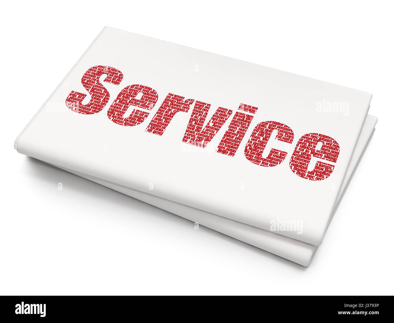 Business concept: Service on Blank Newspaper background Stock Photo - Alamy