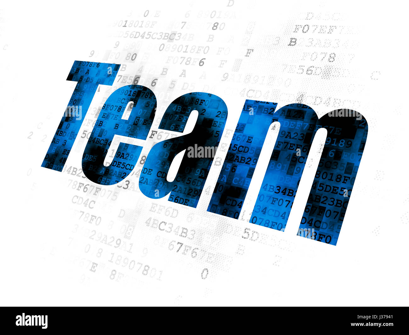 Finance concept: Team on Digital background Stock Photo - Alamy