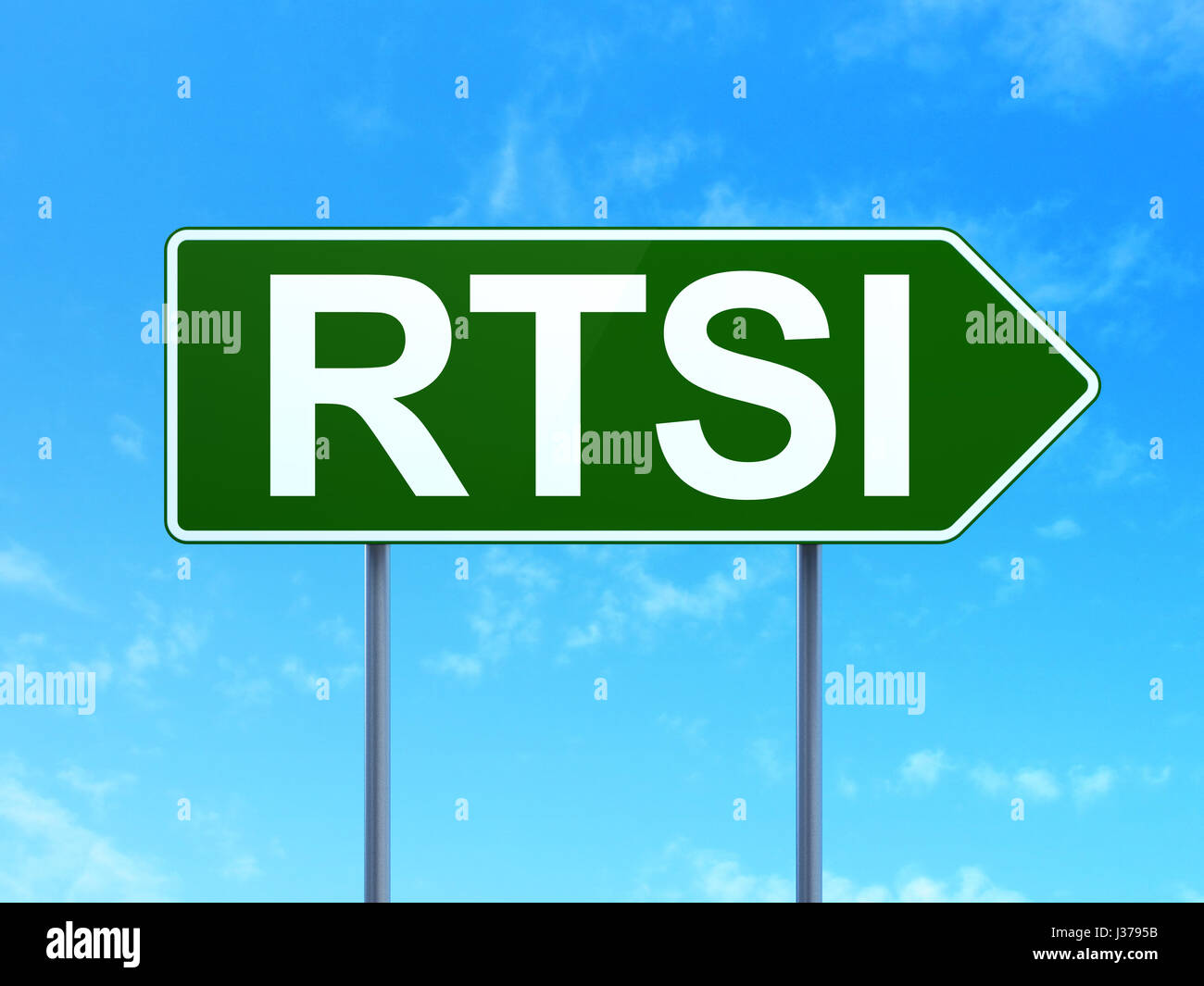 Stock market indexes concept: RTSI on road sign background Stock Photo ...