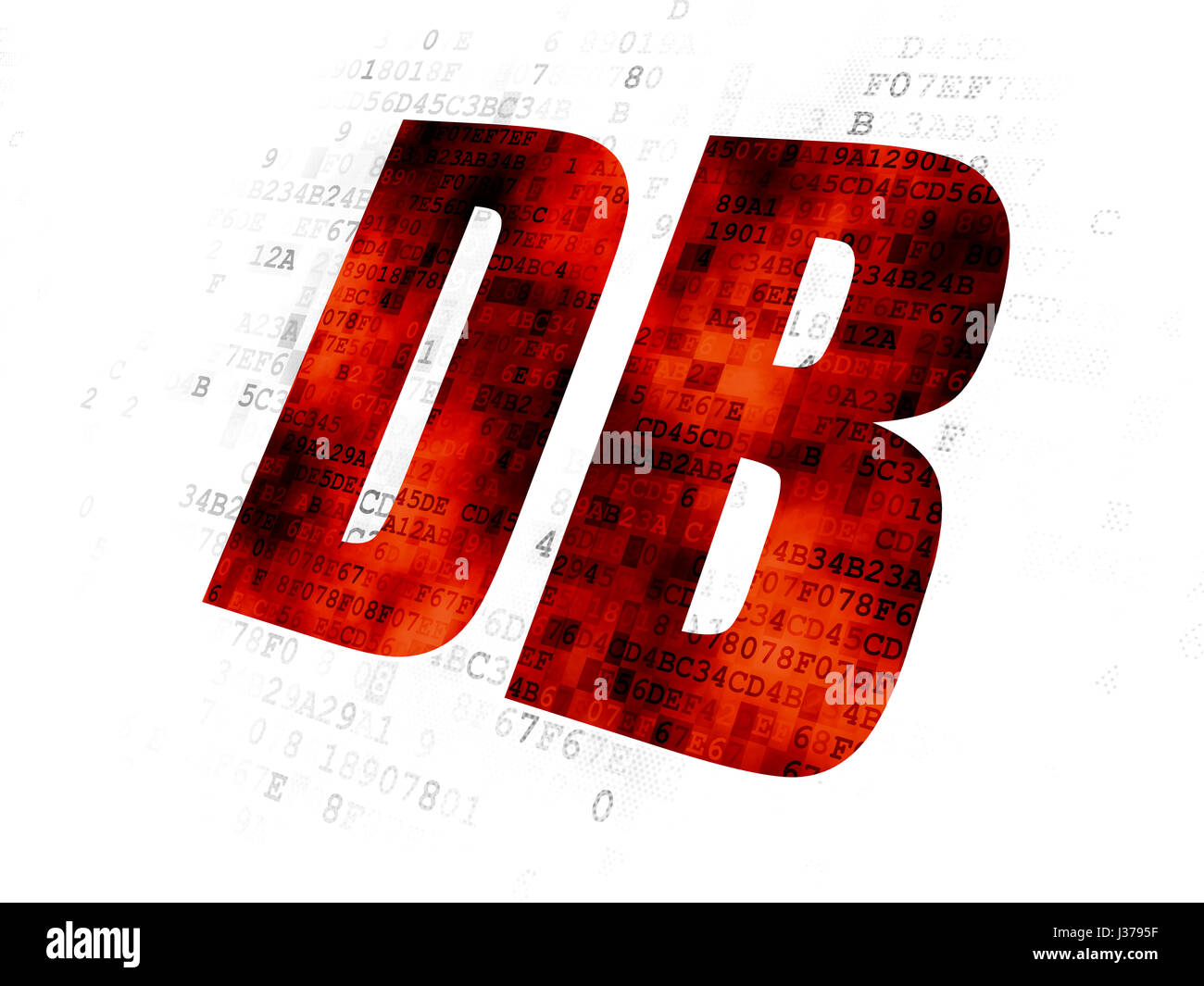 Stock market indexes concept: DB on Digital background Stock Photo - Alamy