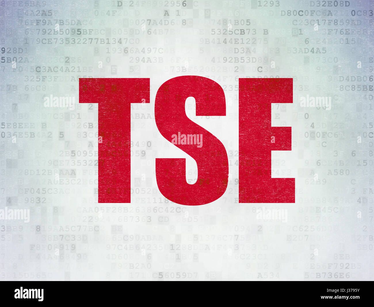 Stock market indexes concept: TSE on Digital Data Paper background ...
