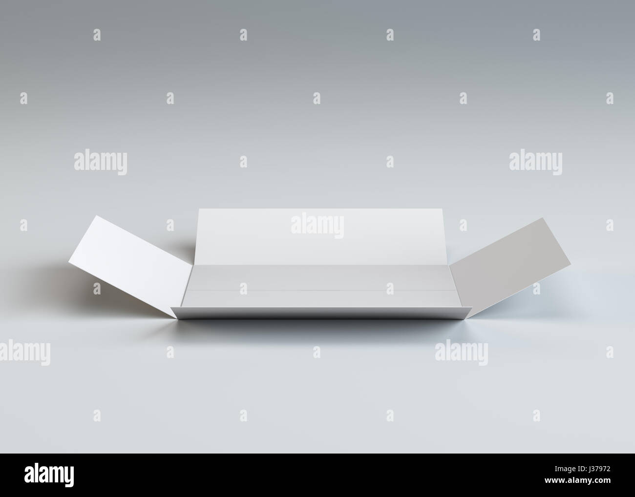 White open blank cardboard box Stock Photo - Alamy