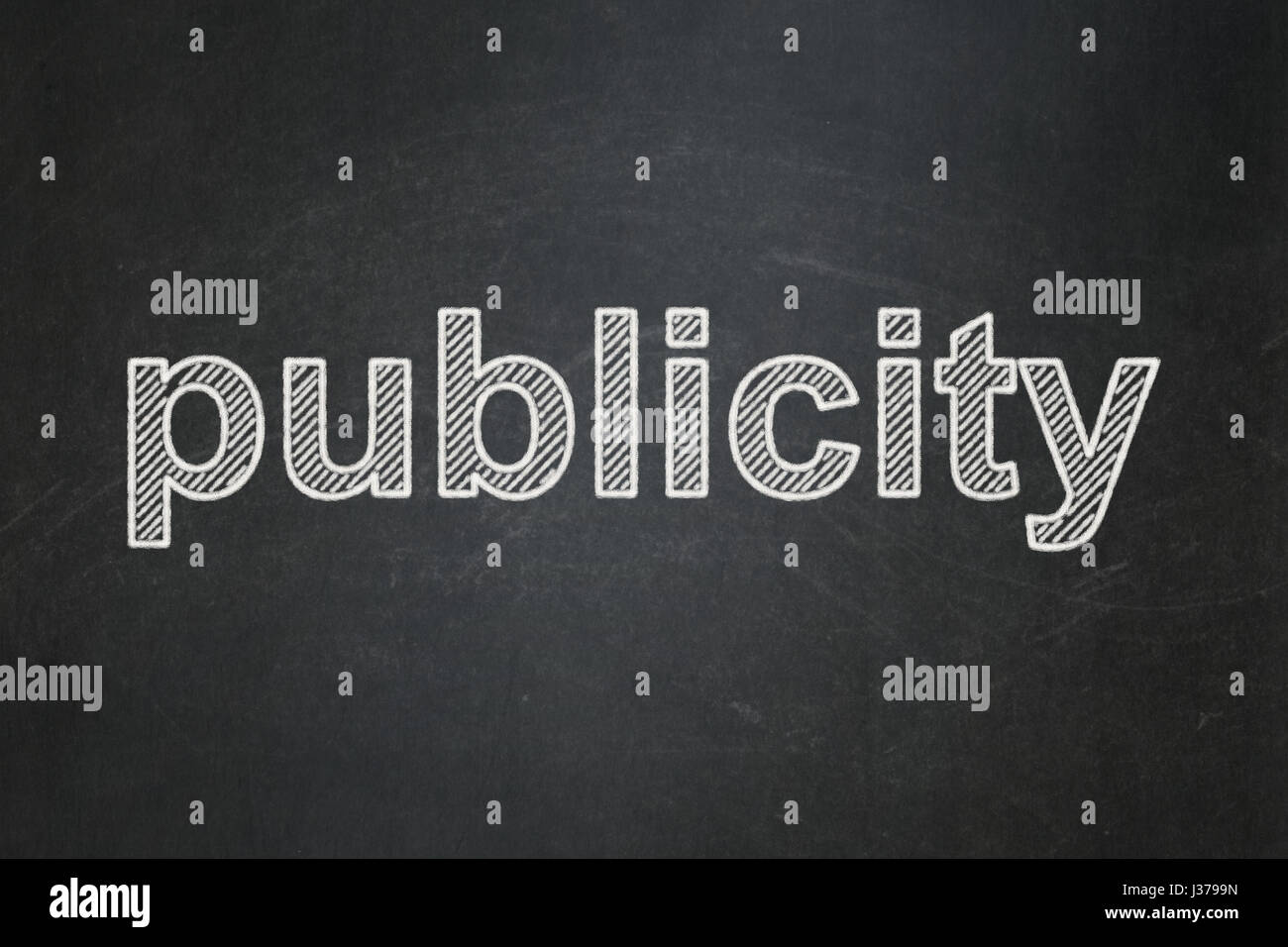 Marketing concept: Publicity on chalkboard background Stock Photo - Alamy