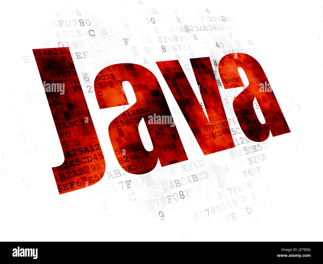 Database concept: Java on Digital background Stock Photo - Alamy