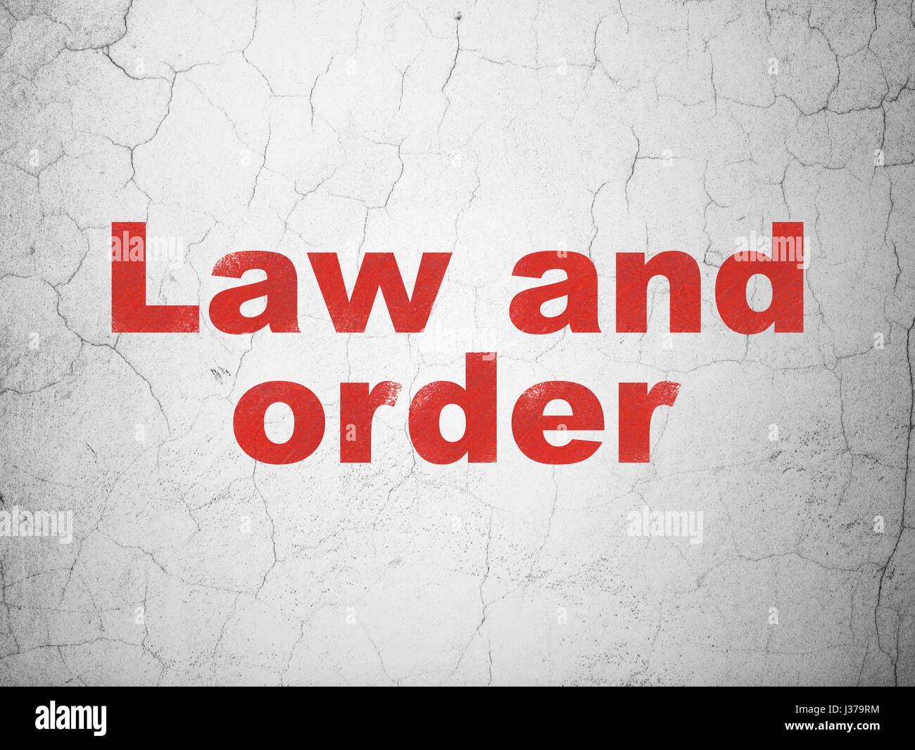 Law concept: Law And Order on wall background Stock Photo - Alamy