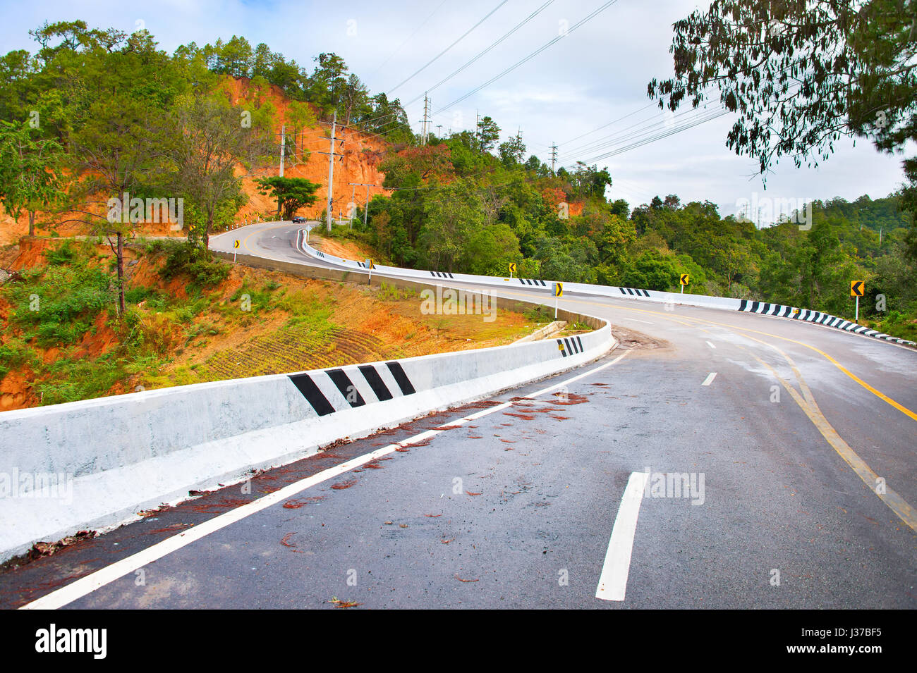 Mountains road from Chiang Mai to Pai. Thailand Stock Photo - Alamy