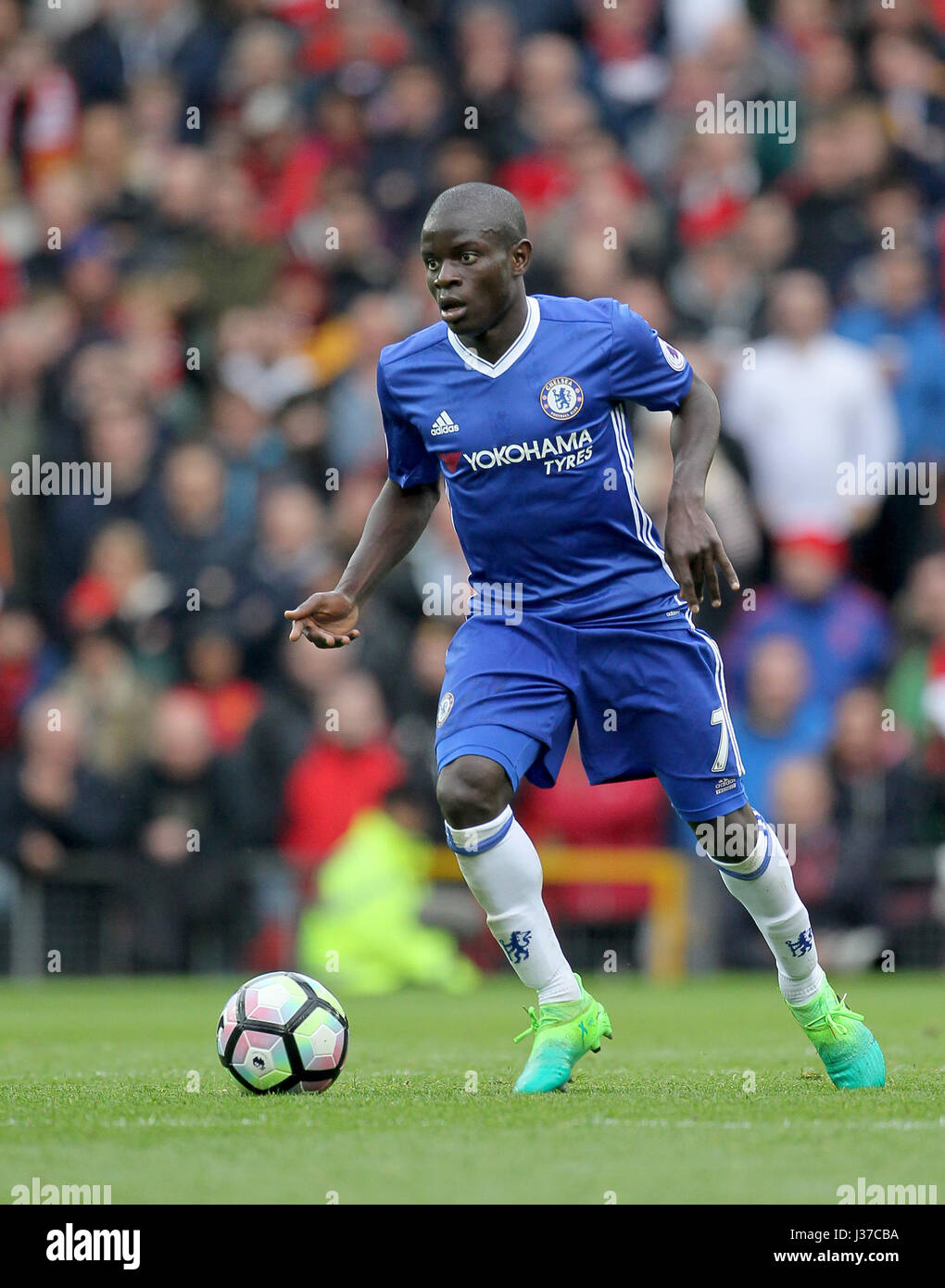 N'GOLO KANTE CHELSEA FC OLD TRAFFORD MANCHESTER ENGLAND 16 April 2017 ...
