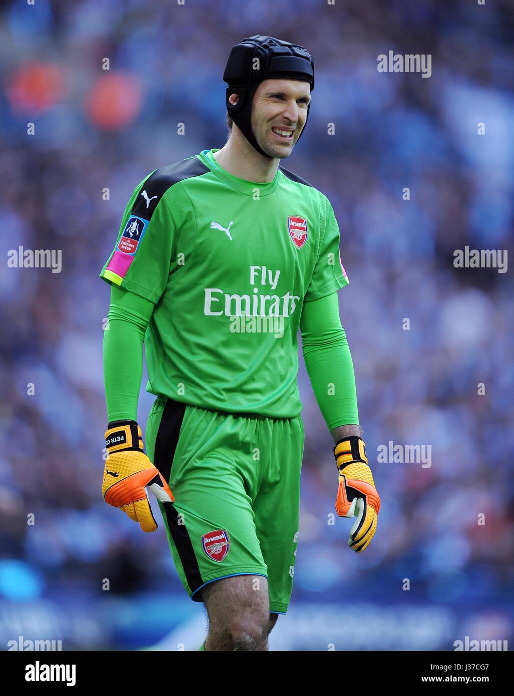 PETR CECH OF ARSENAL ARSENAL V MANCHESTER CITY WEMBLEY STADIUM LONDON ...