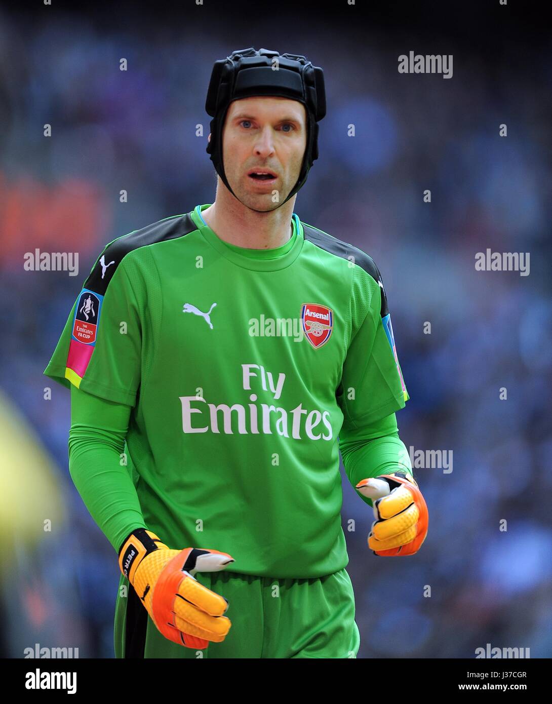 PETR CECH OF ARSENAL ARSENAL V MANCHESTER CITY WEMBLEY STADIUM LONDON ...