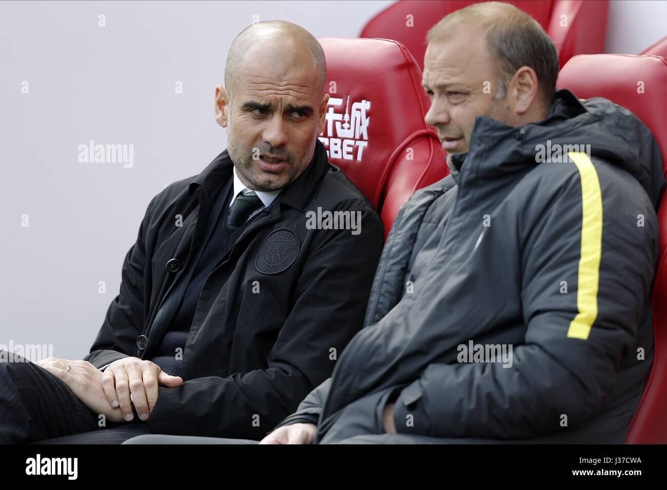 Manchester City Football Team 2017 High Resolution Stock Photography ...