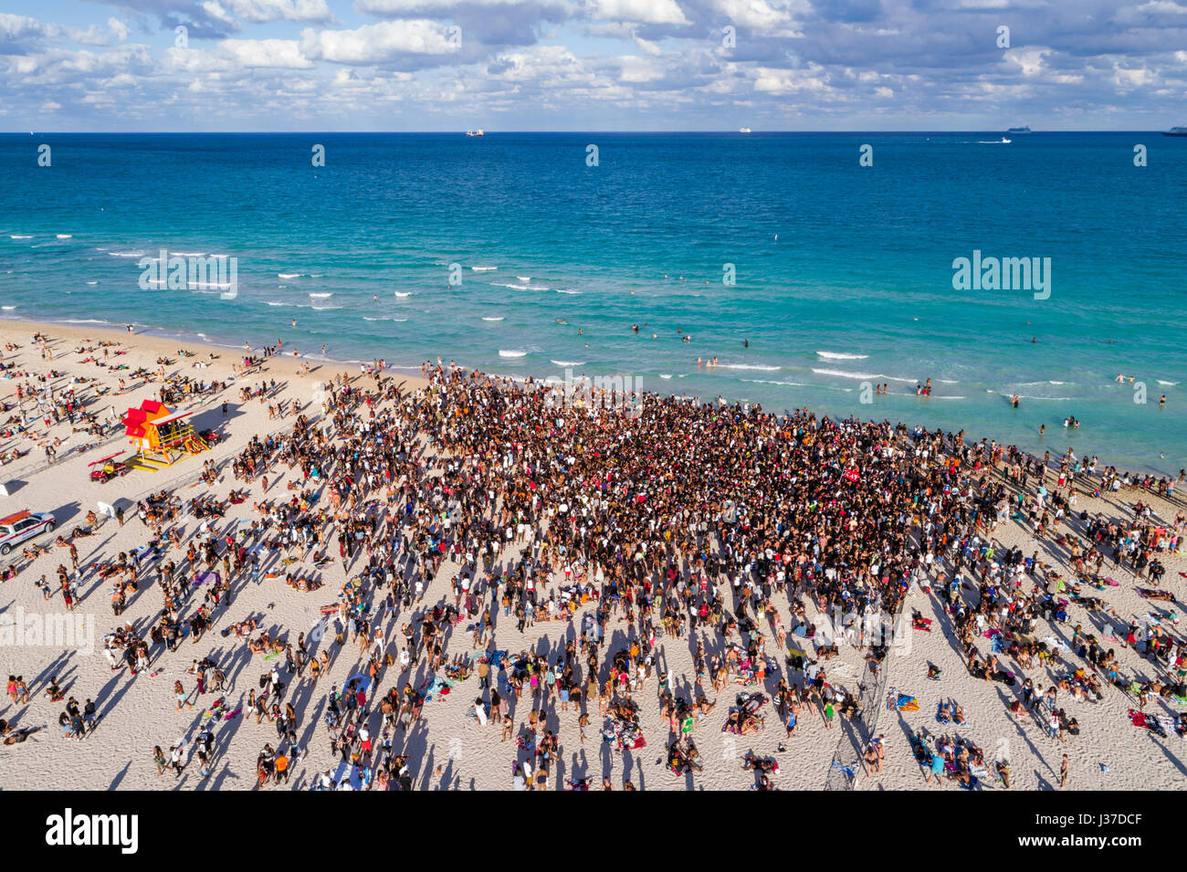 Miami Beach Florida Atlantic Ocean Spring Break college university ...