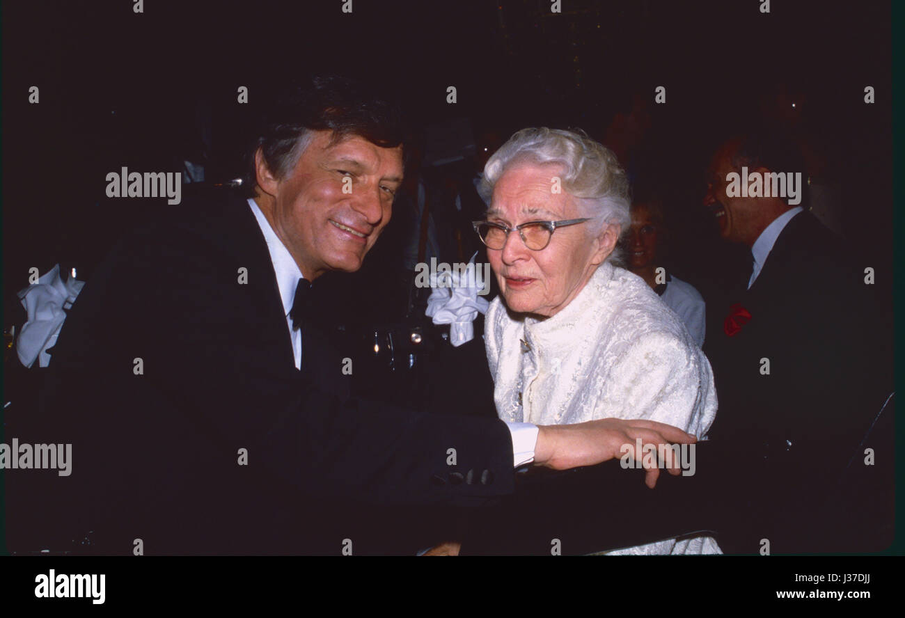 Los Angeles.CA.USA. LIBRARY: Hugh Hefner with his mother Grace Caroline ...