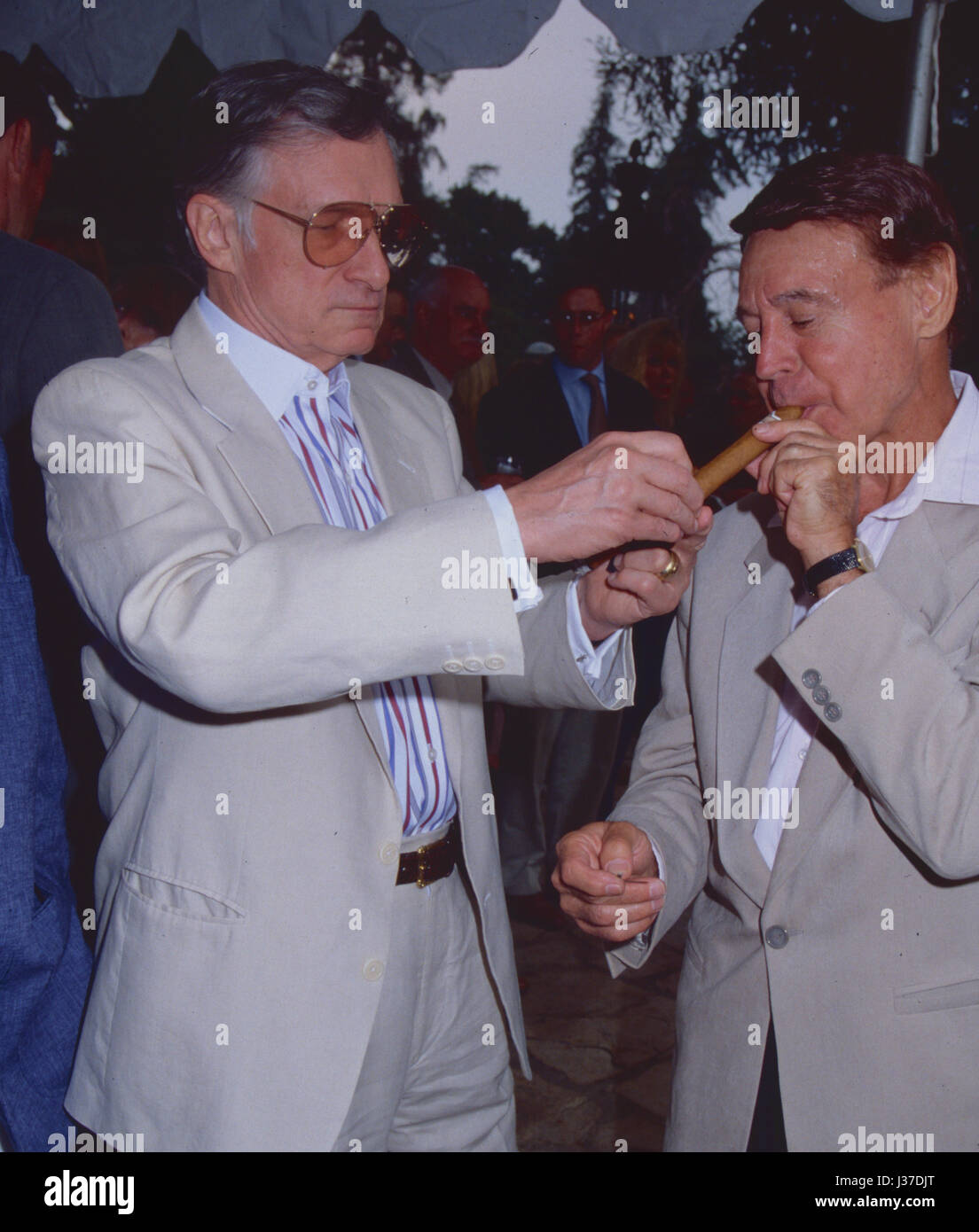 Los Angeles.CA.USA. LIBRARY: Hugh Hefner with Ray Anthony in the late ...