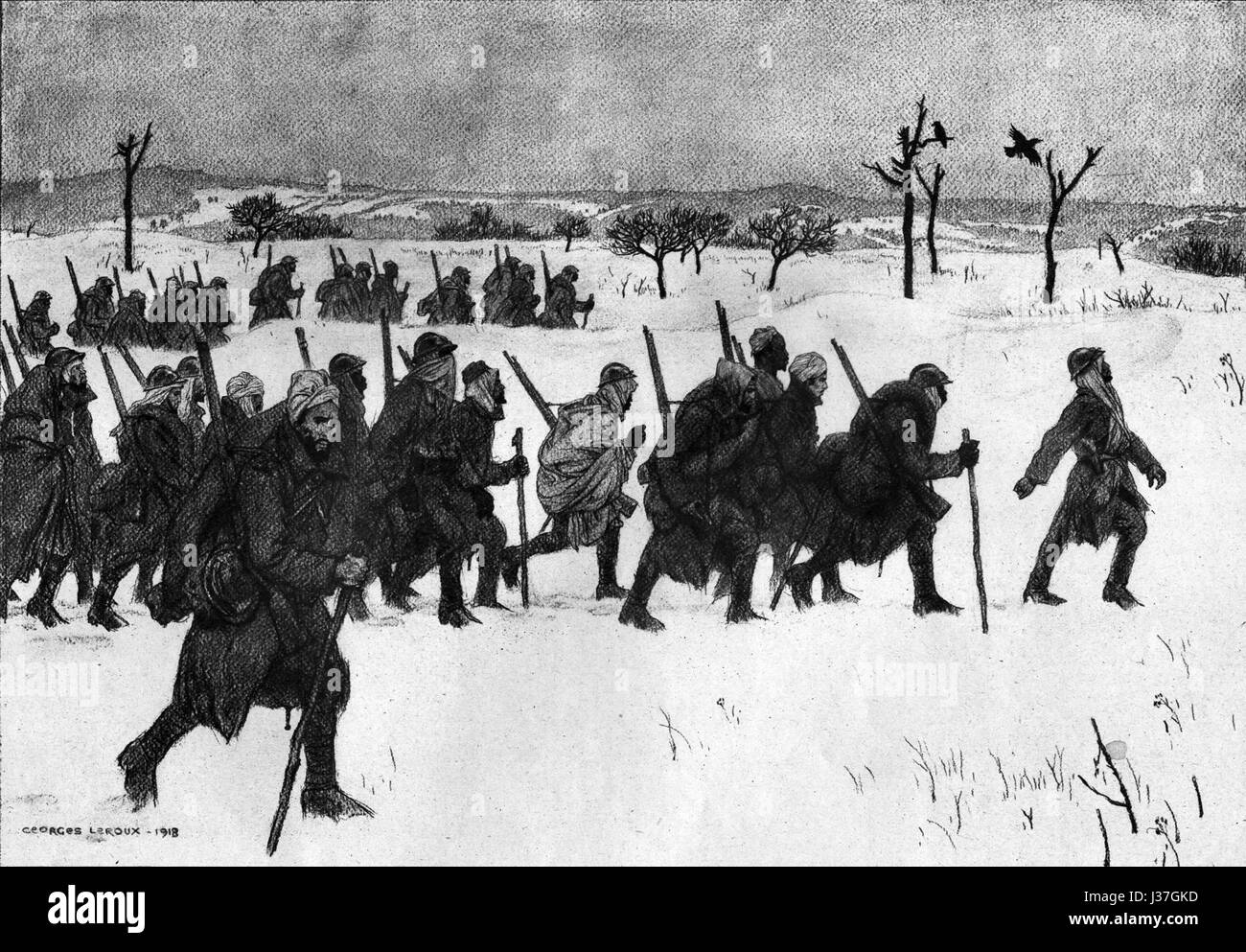 Neige winter Black and White Stock Photos & Images - Alamy