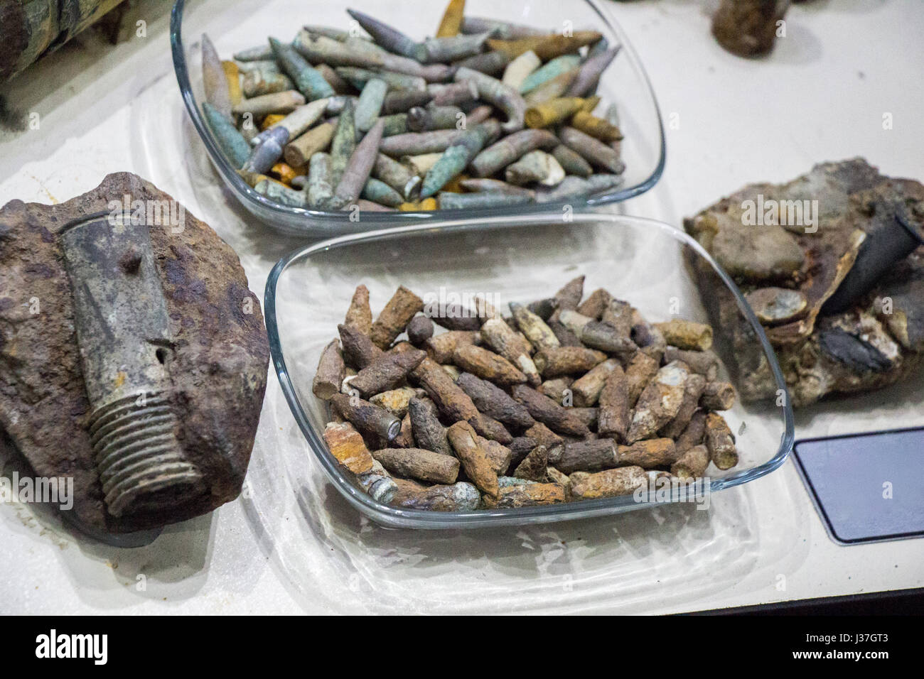 Old rusty bullet ammunition from the dardanelles war Stock Photo - Alamy
