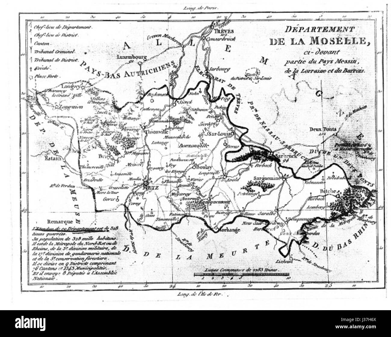 Map Of Moselle High Resolution Stock Photography and Images - Alamy