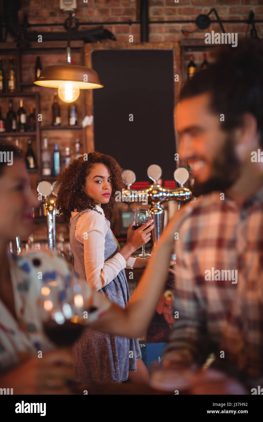 Couple flirting in bar hi-res stock photography and images - Alamy