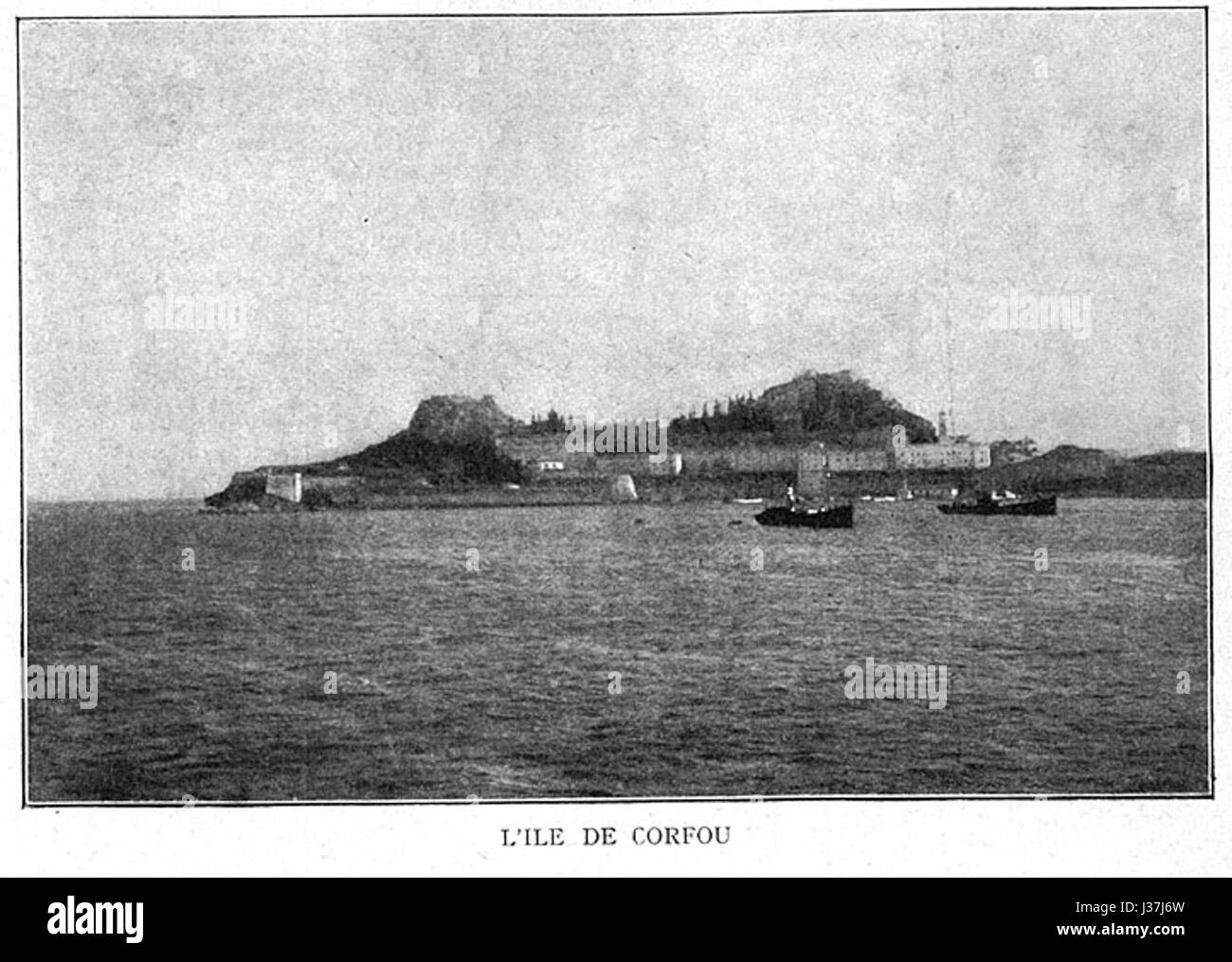 The 1915 image of Corfou (Corfu), Greece, showcases the island's ...