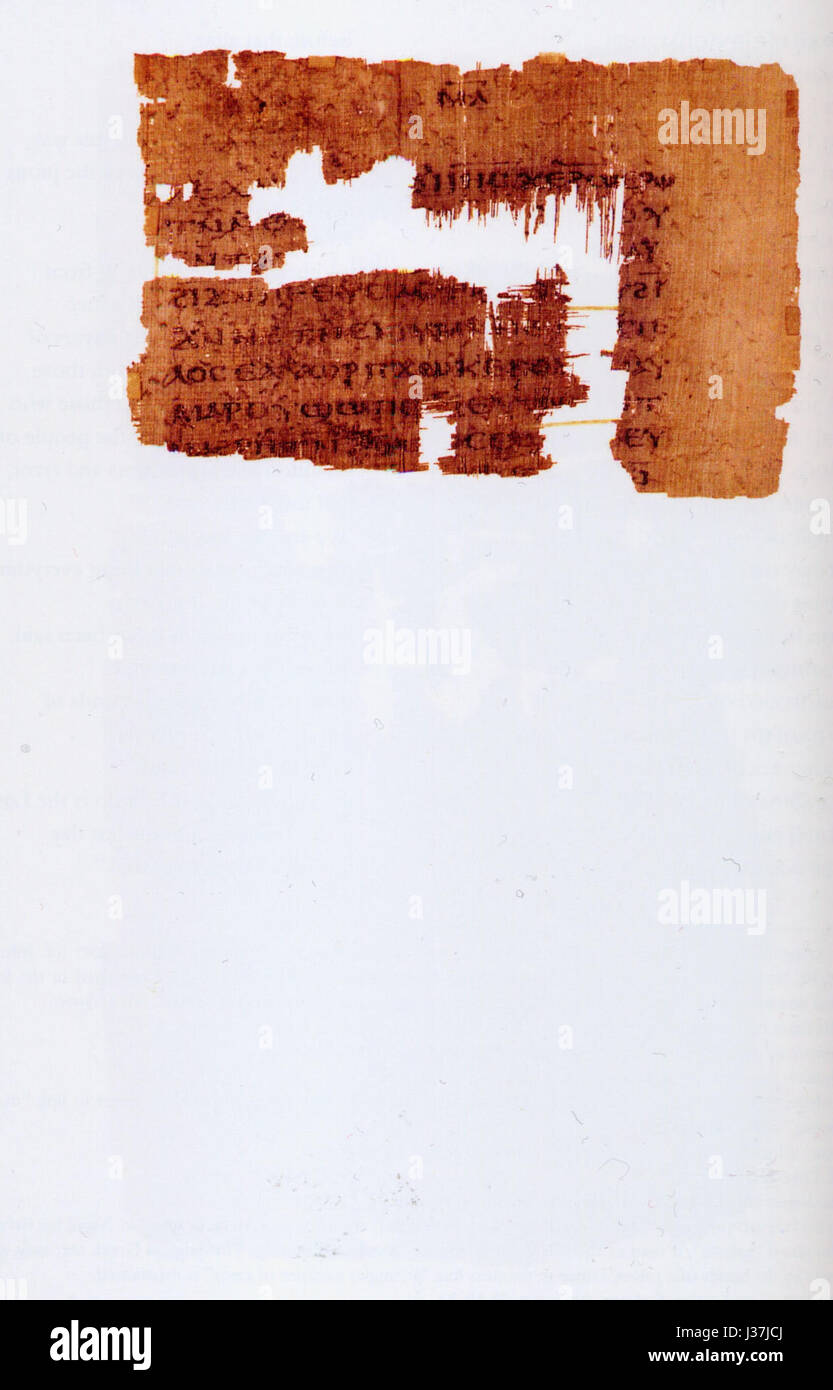 A page from the Codex Tchacos, an ancient manuscript known for its ...