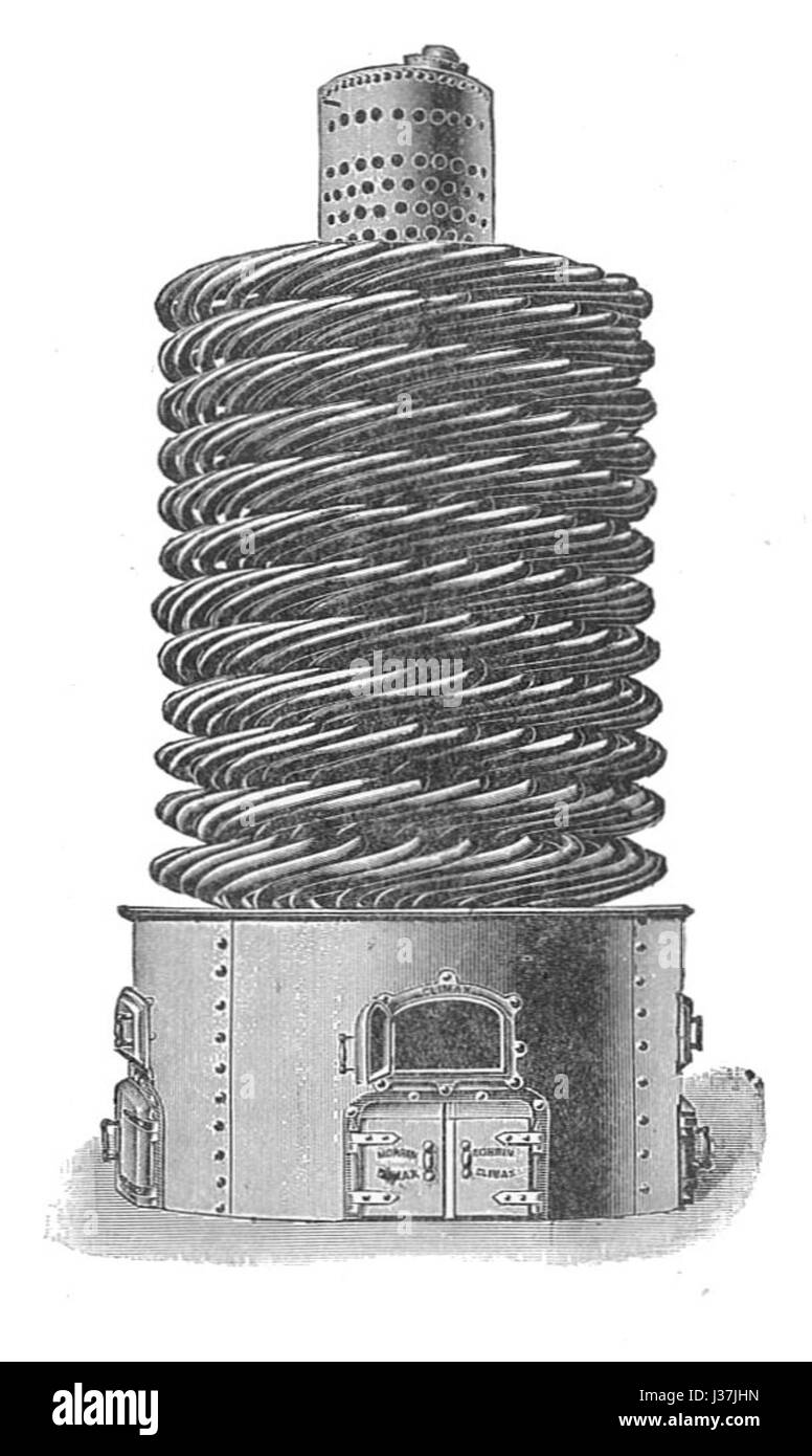This image shows a Climax boiler with its casing removed, from Rankin ...