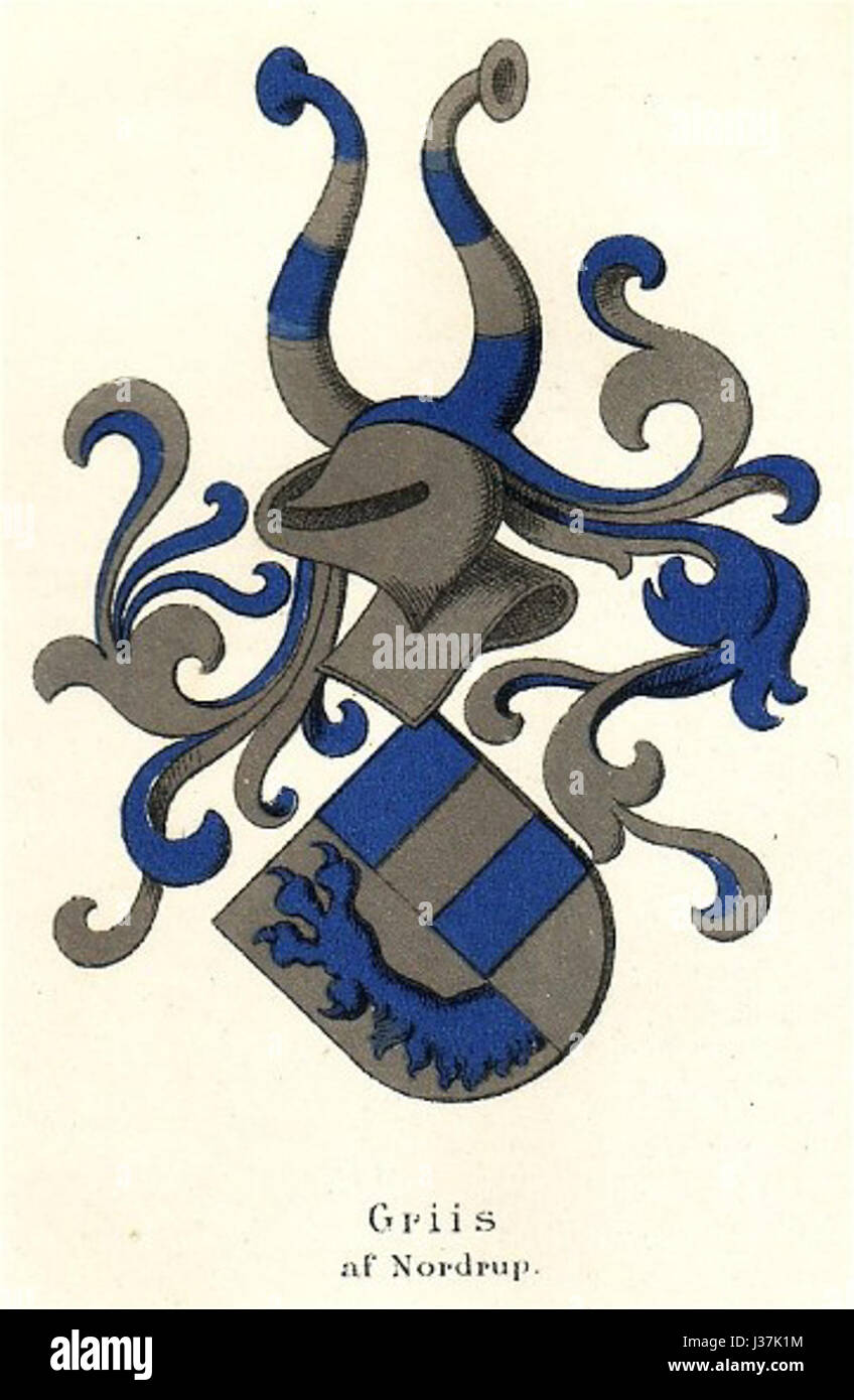 Coatofarms Griis af Nordrup Stock Photo - Alamy