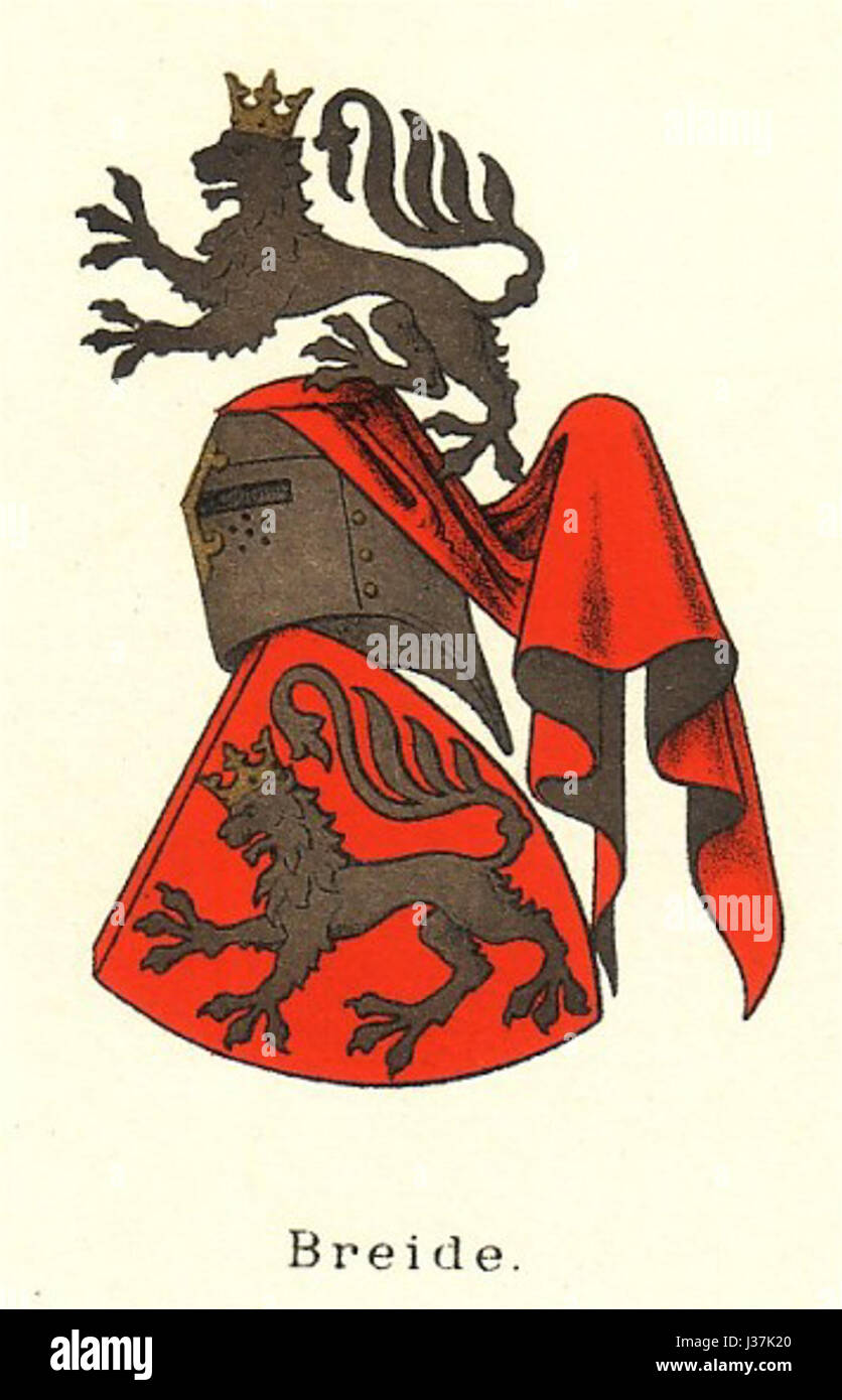 The Breide Coat of Arms represents a noble family crest from Europe ...