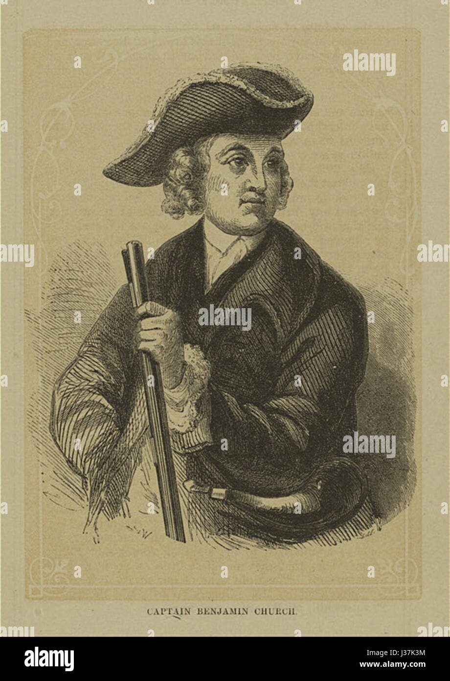 Colonel Benjamin Church Stock Photo - Alamy