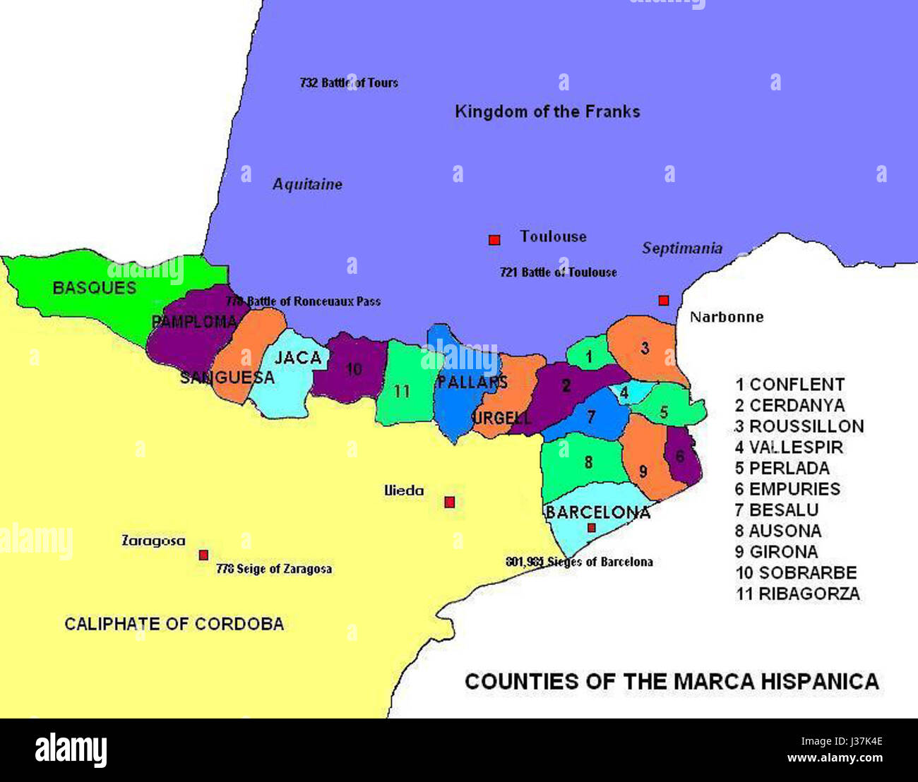The 'Counties of Marca Hispania III' refers to a historical and ...