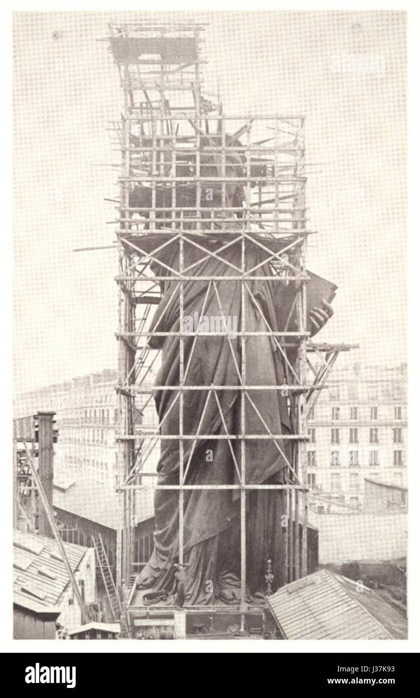 Construction of Statue of Liberty 09 Stock Photo - Alamy