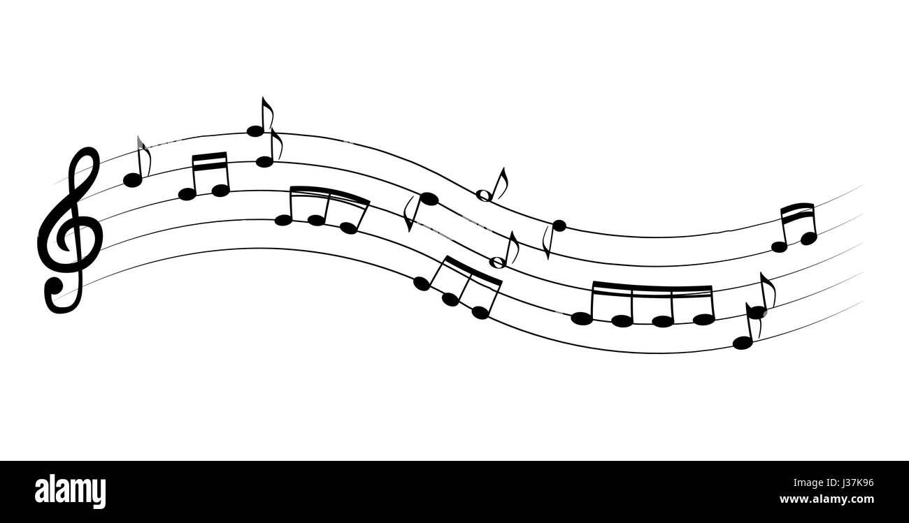 Treble clef musical notation Stock Vector Images - Alamy