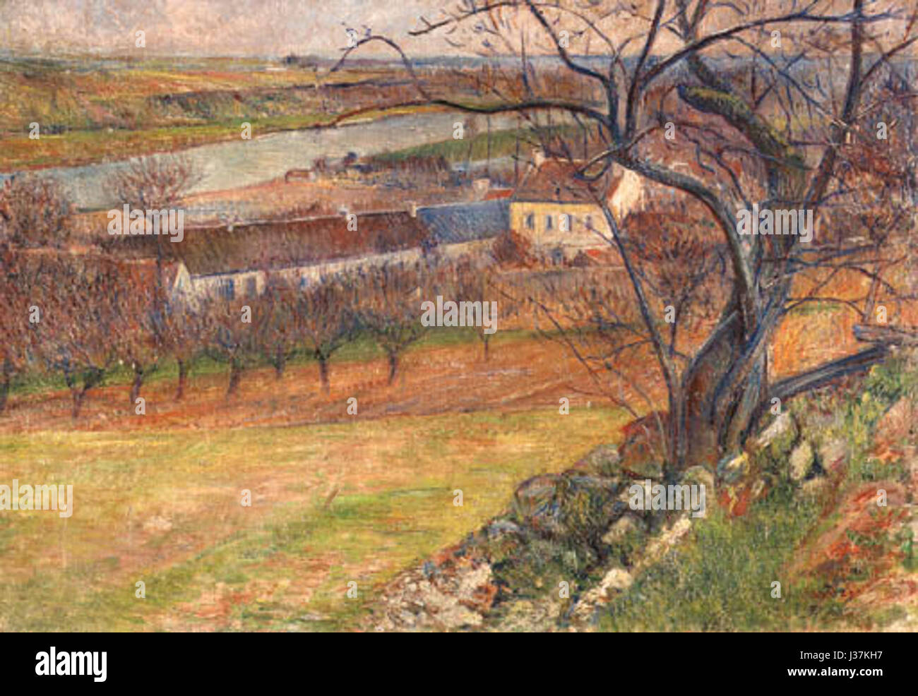 Cordey village by a stream Stock Photo - Alamy