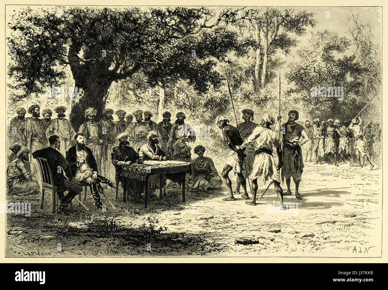The 'Courtscene 1878' likely refers to a historical depiction or ...
