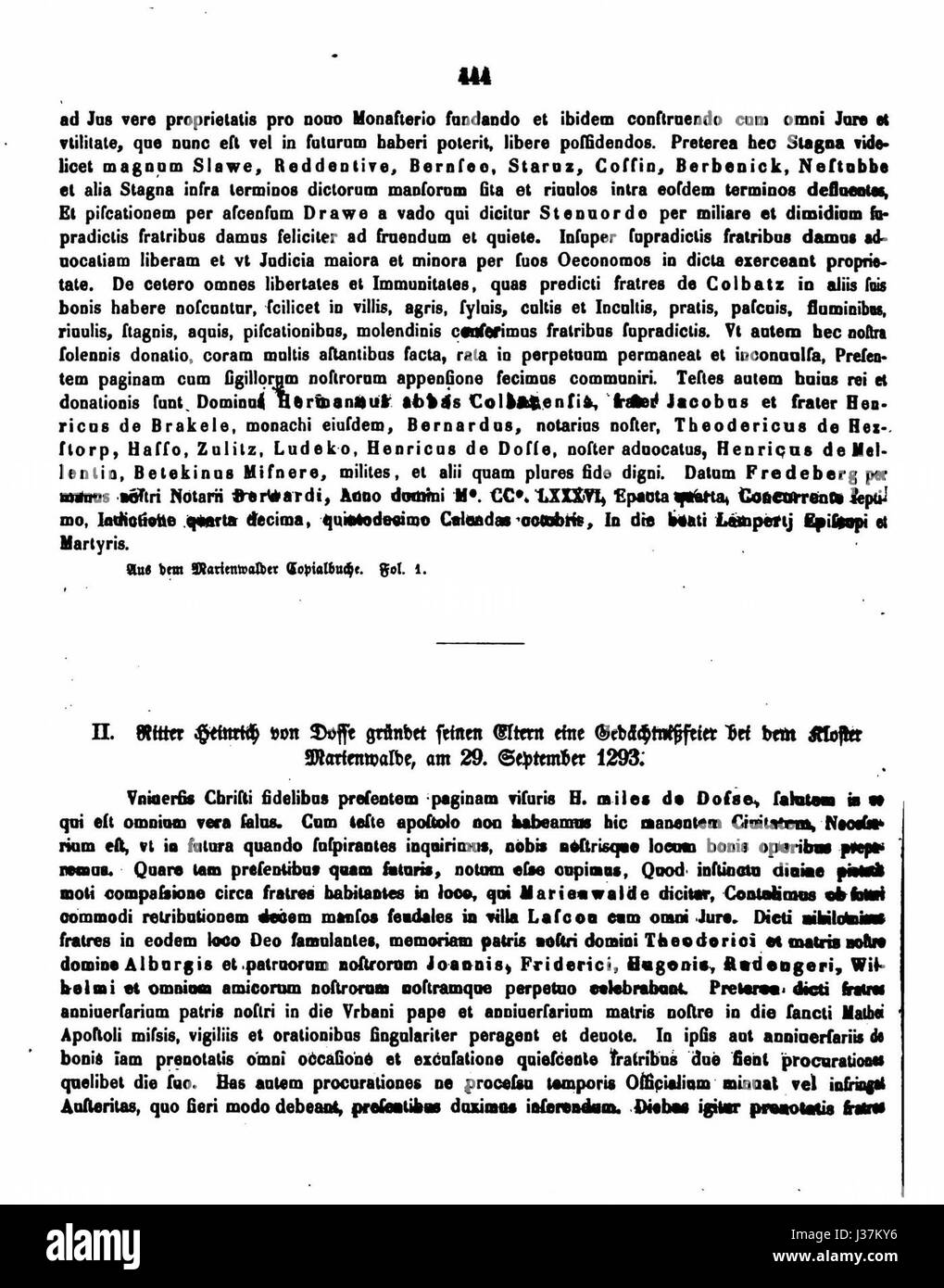 'DE CDB 1 19 444' likely refers to a catalog entry or reference code, possibly related to a ...