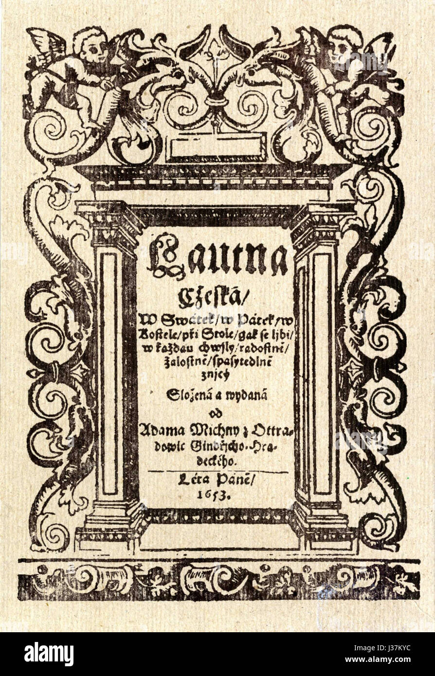 A front cover design for a book or publication featuring the Czech Lute ...