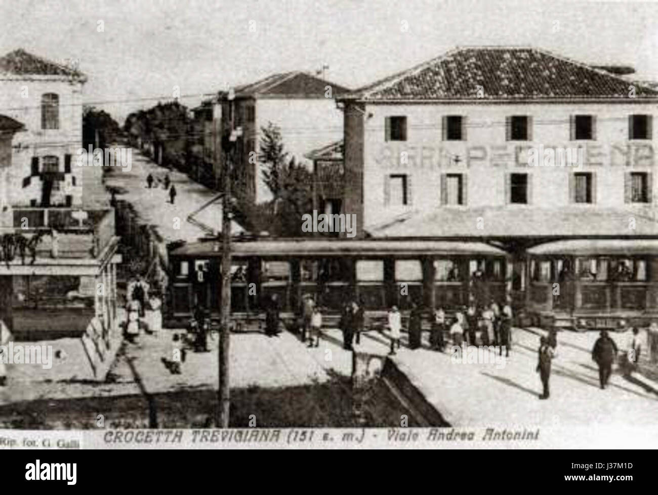 Crocetta Tram Station is a transportation hub in Milan, Italy, serving ...