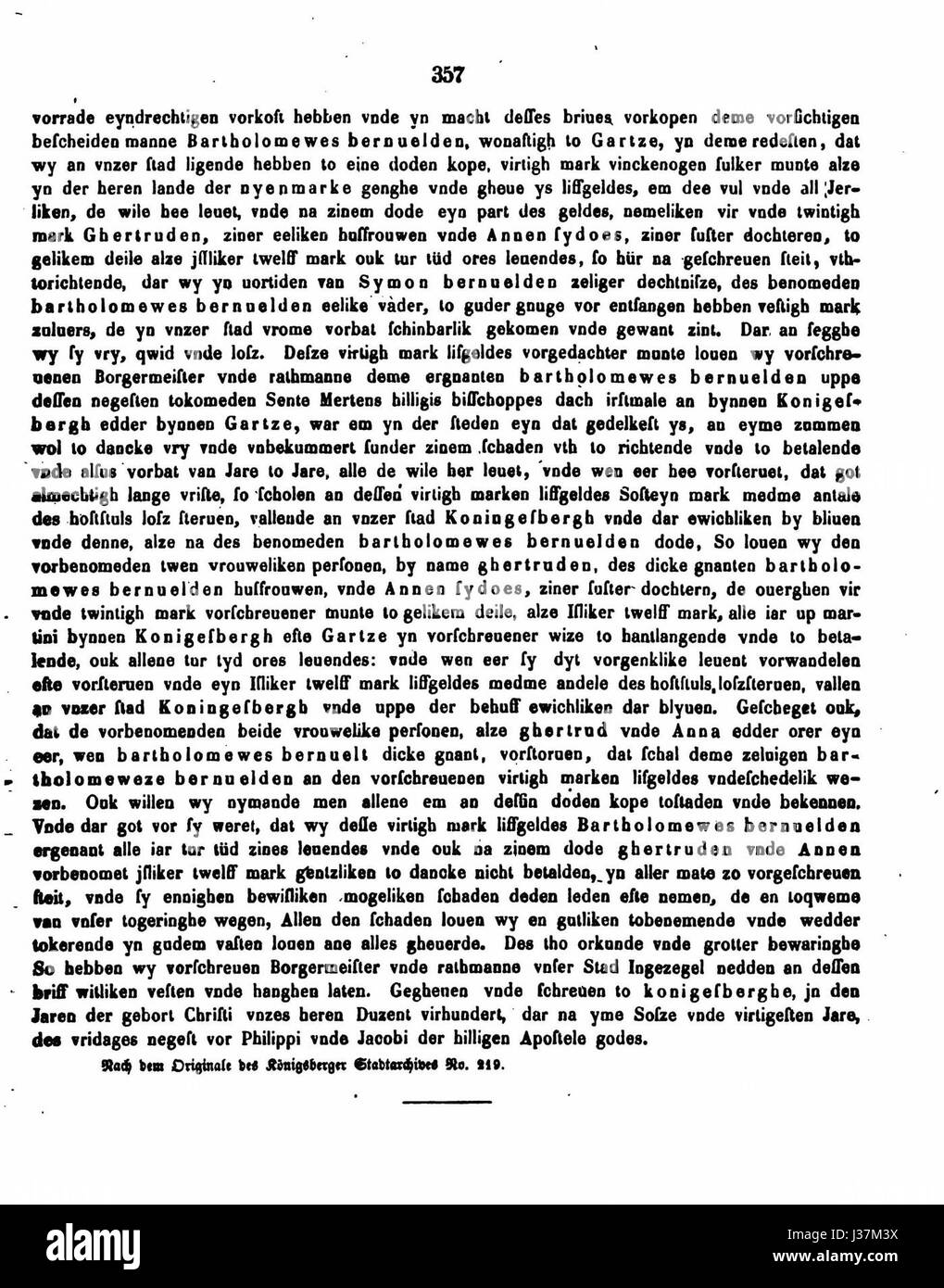 This reference likely pertains to a document or record labeled as 'DE CDB 1 19 357,' which may ...