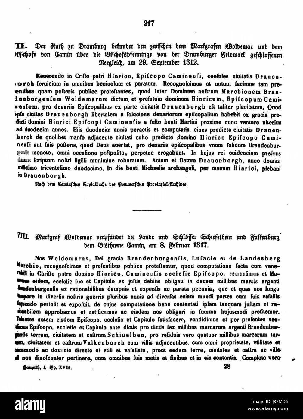 Refers to a specific document or record labeled 'DE CDB 1 18 217.' The nature of this document ...