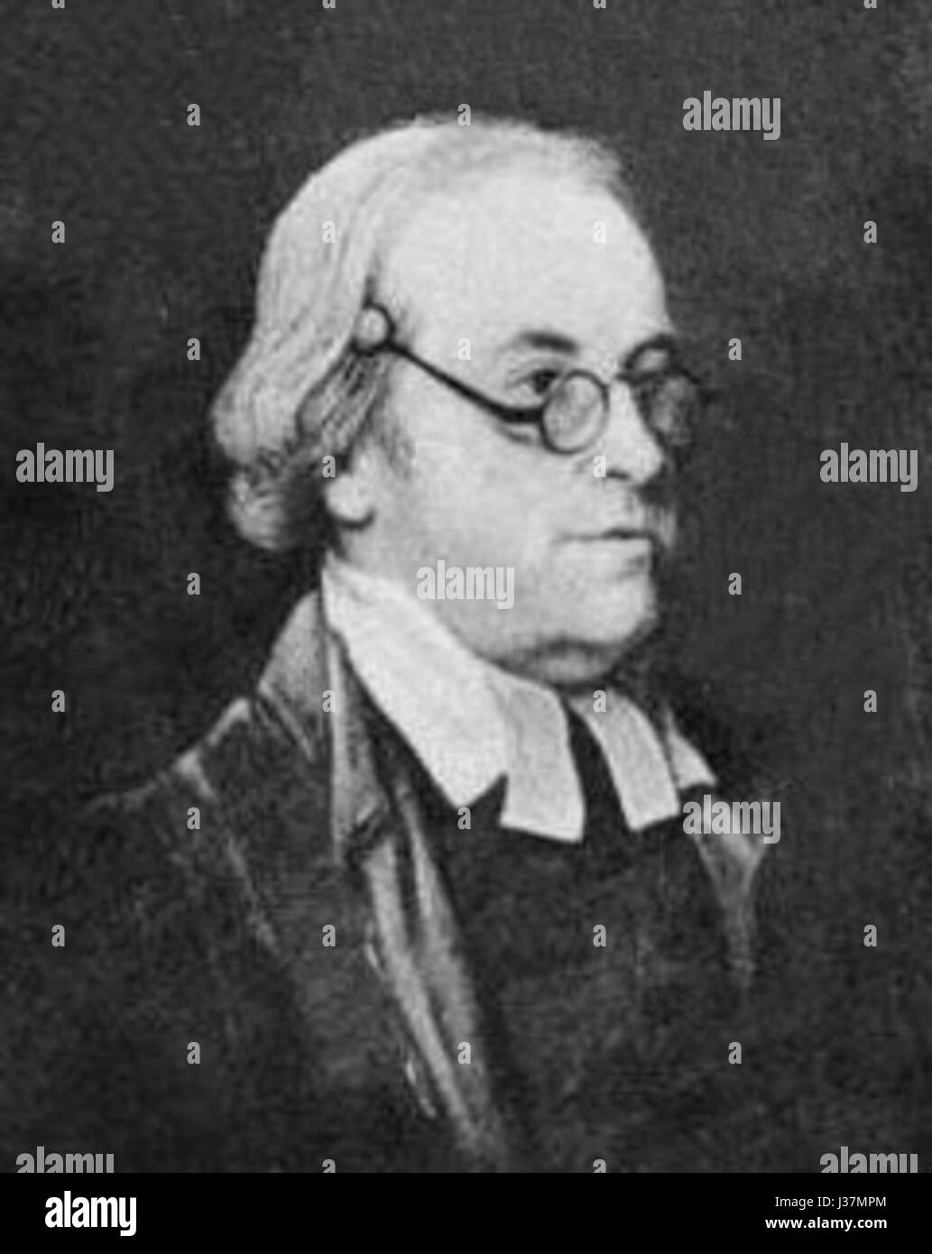 This portrait depicts David Hartley, a notable English philosopher and ...