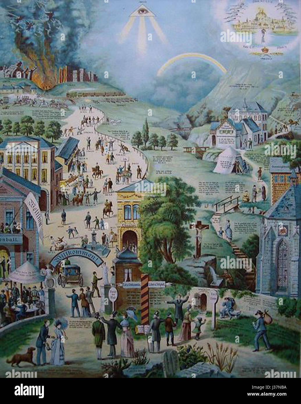 'Der breite und der schmale Weg' ('The Wide and Narrow Path') is a 1867 ...