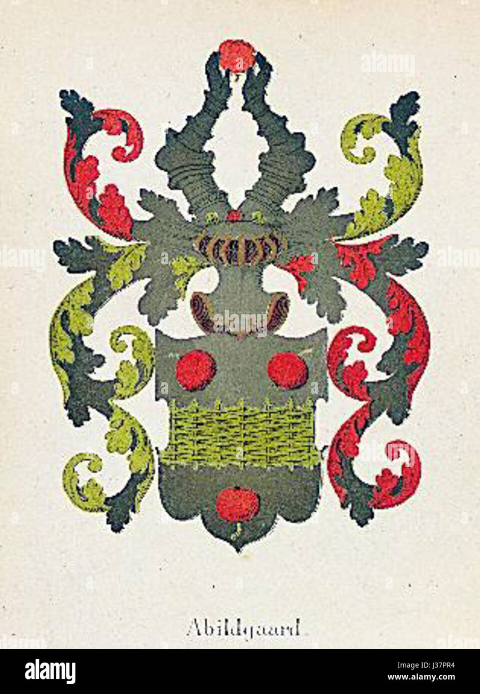 The Coat of Arms of Abildgaard refers to a heraldic symbol associated ...