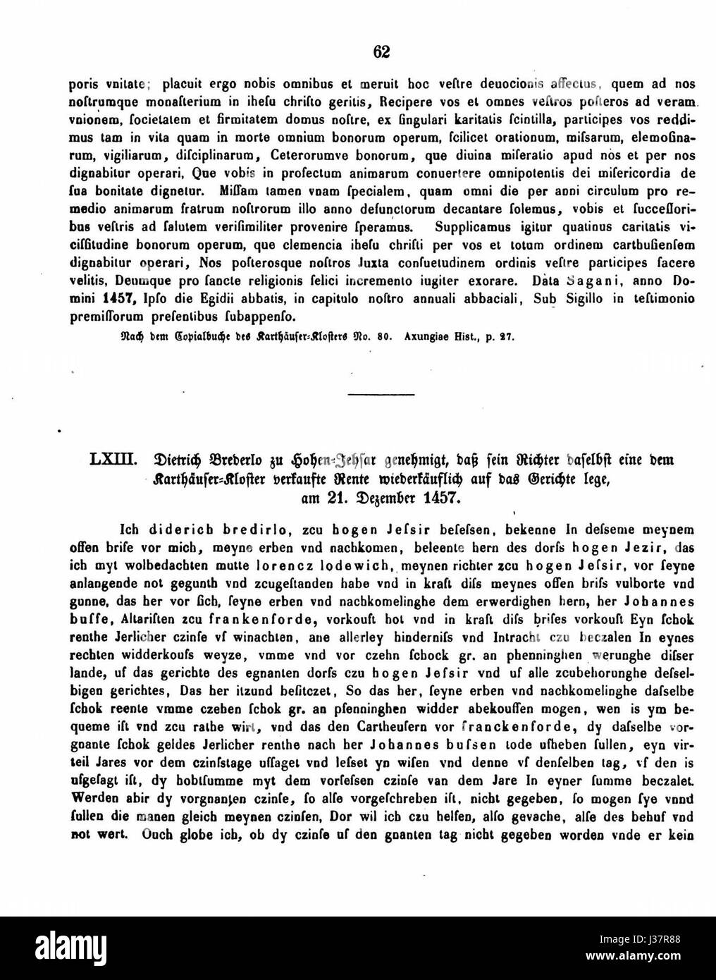 A reference to a specific document or collection labeled 'DE CDB 1 20 062,' which may pertain to ...