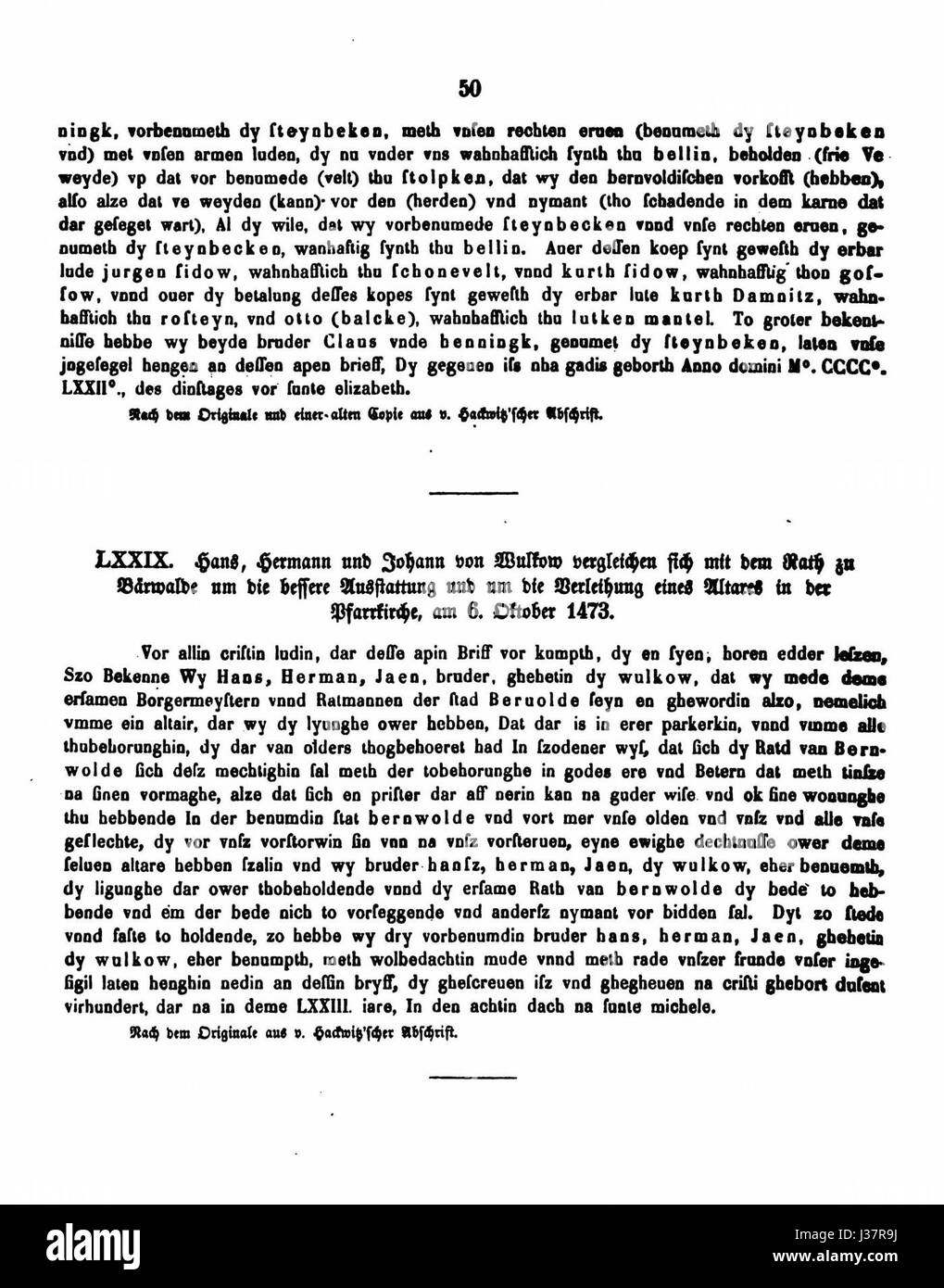 This is a catalog reference from a collection labeled DE CDB 1 19 050, likely pertaining to ...