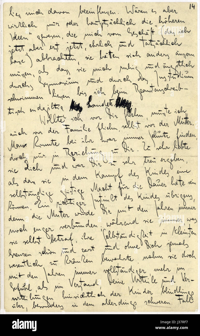 'Brief an den Vater' ('Letter to His Father') by Franz Kafka is a ...