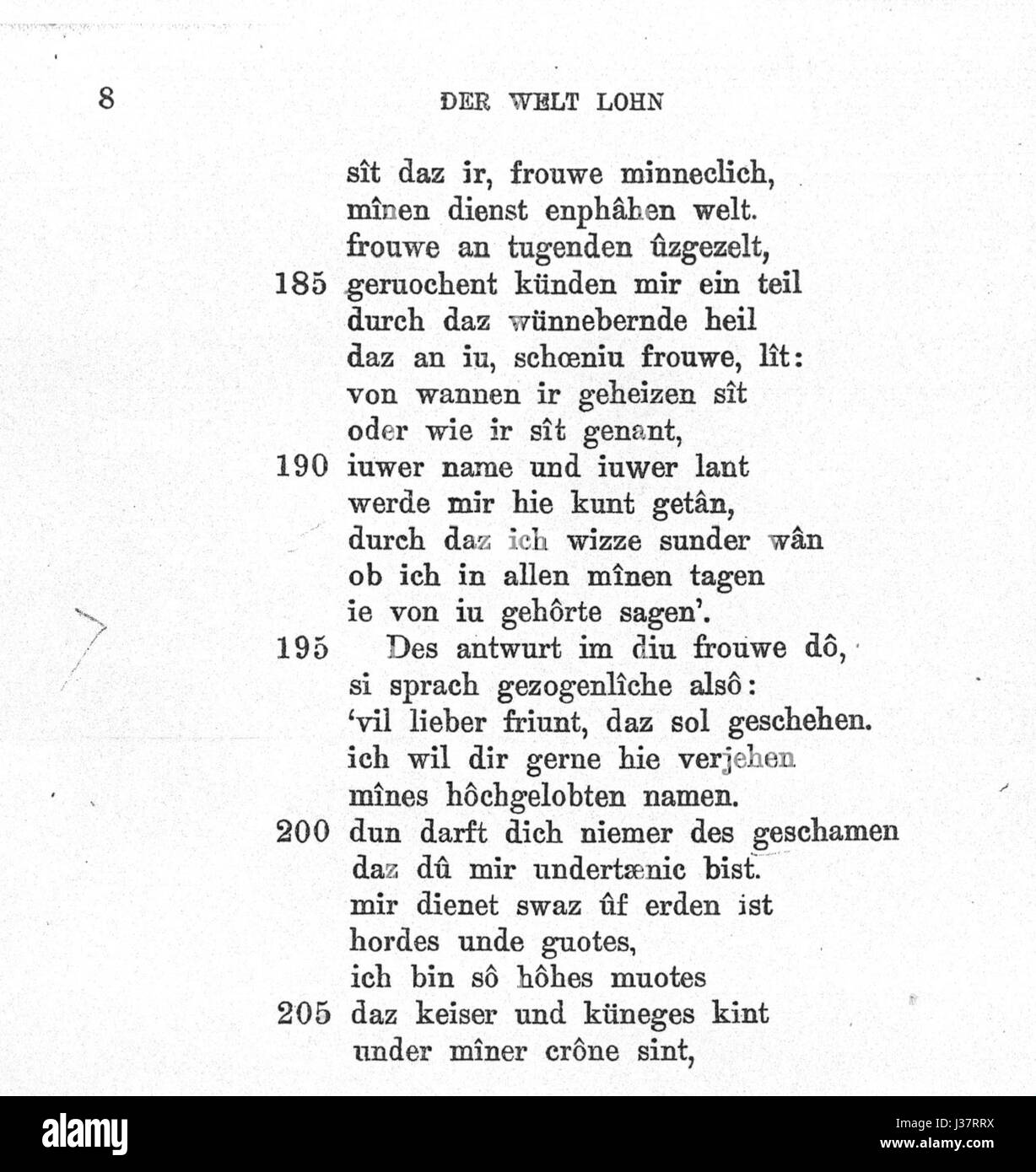 Der Welt Lohn 008 Stock Photo - Alamy