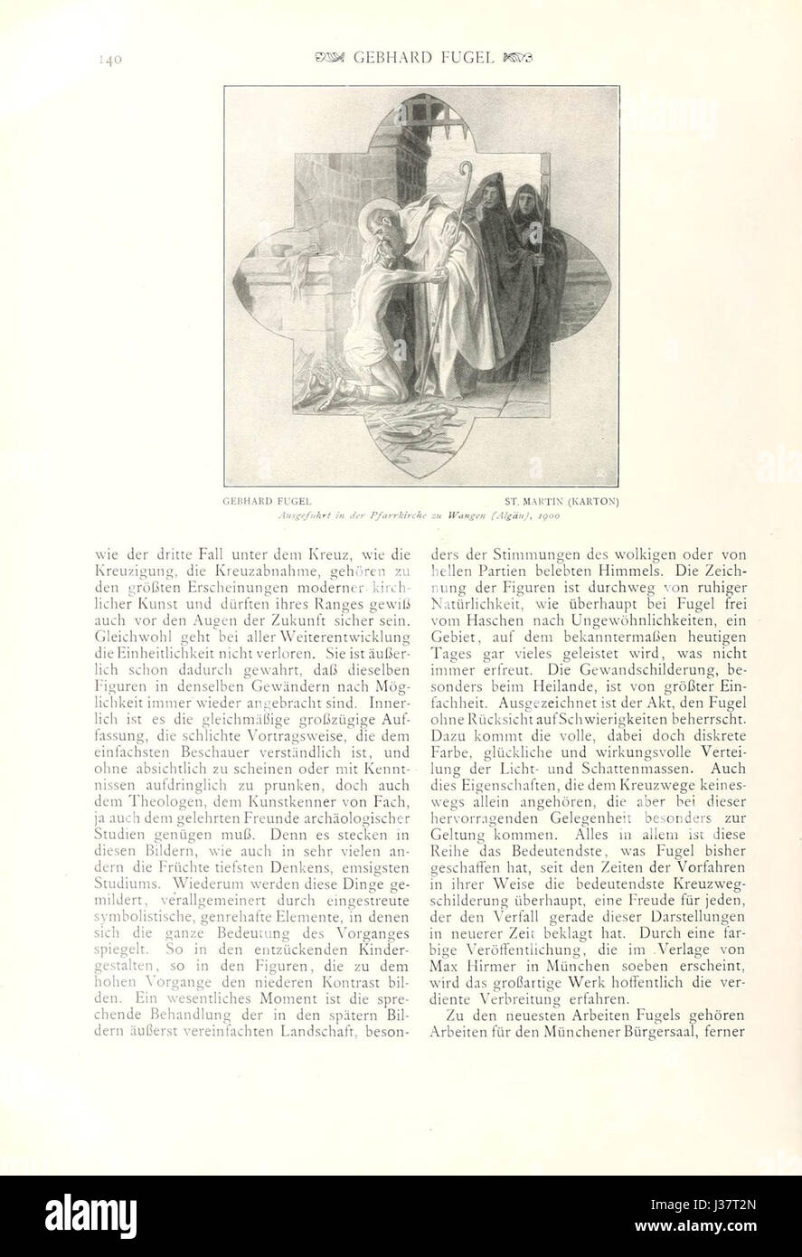 An illustration from 'Die Christliche Kunst' (1909–1910) featuring ...