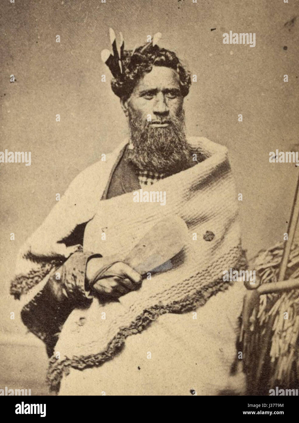 Chef Maori avec mere 1998 23046 173 Stock Photo - Alamy