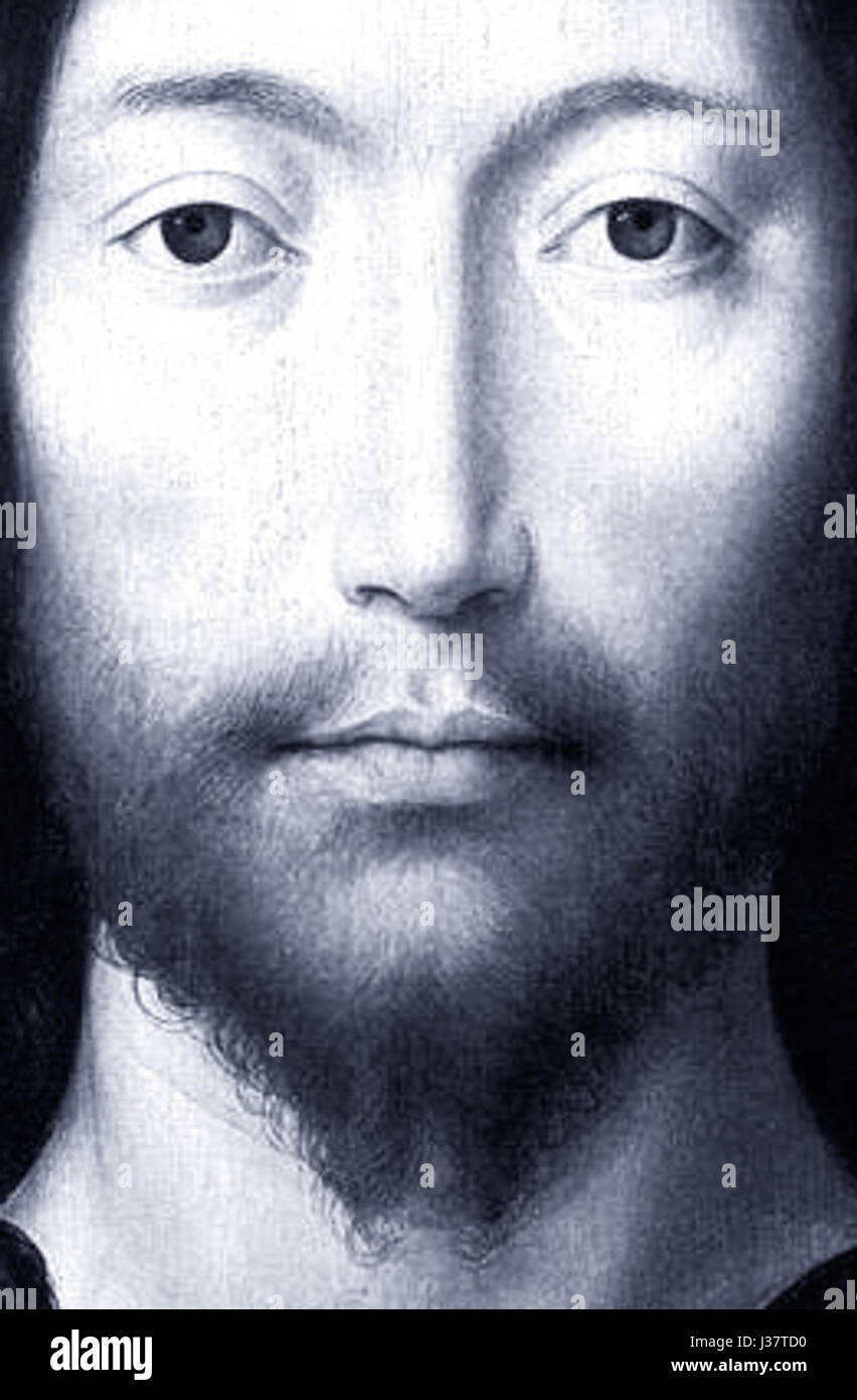 Hans memling christ giving his blessing hi-res stock photography and ...